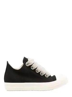 Rick Owens Lace-up Canvas Sneakers - Black