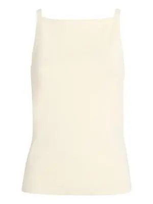 JOSEPH Rib-knit Tank Top - Ivory