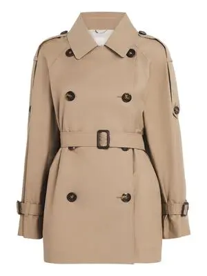 Max Mara Double-breasted Raincoat - Beige