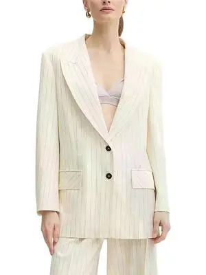 SIMONA CORSELLINI Stripe-pattern Blazer - Neutrals