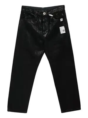 Mihara Yasuhiro Two-tone Coated Jeans - Black