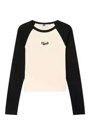 CHOCOOLATE Raglan-sleeve Logo T-shirt - White