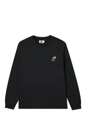 Izzue Bear-logo Long-sleeve T-shirt - Black