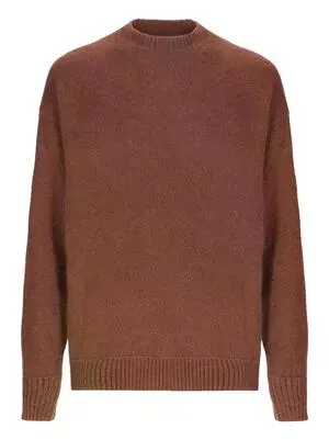 LANEUS Round-neck Sweater - Brown
