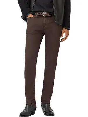 John Varvatos Elri Knit Slim Fit Jeans - Dark Brown