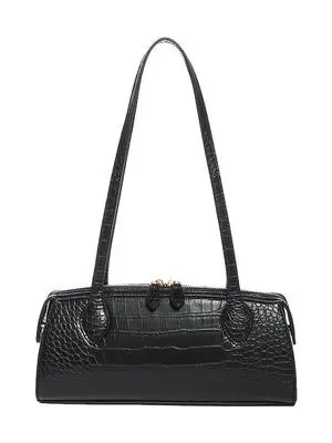 Aqua East West Shoulder Bag - Black