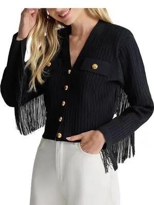 ST. JOHN Fringe Trim Jacket