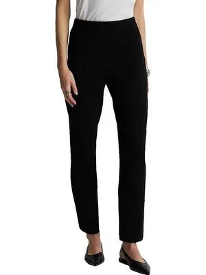 St. John Pull-on Knit Pants - Black