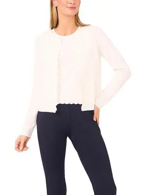 Ted Baker London Cybill Scalloped Cardigan - Vanilla Ice