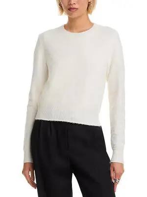 French Connection Ellie Knit Crewneck Sweater - Porcelain Cream