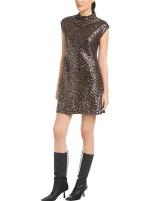 Fifteen Twenty Cayla Sequin Mini Dress - Brown