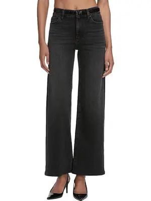 FRAME Le Slim Palazzo High-rise Jeans - Starship