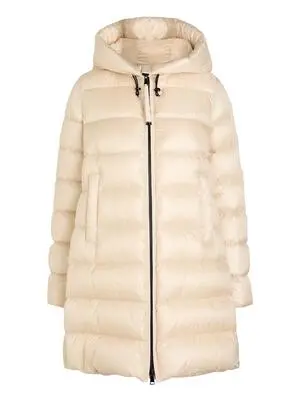 Moncler Suyenne Hooded Quilted Shell Parka - Beige
