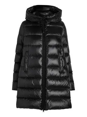 Moncler Suyenne Hooded Quilted Shell Parka - Black