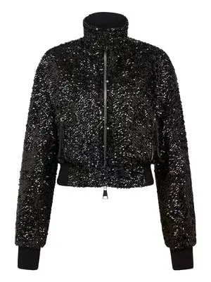 16ARLINGTON Cosima Sequin Embellished Bomber Jacket