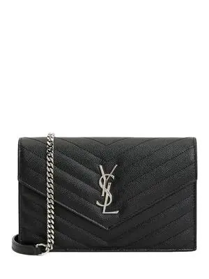 Saint Laurent Cassandra Chain Bag - Black