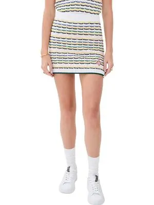 Casablanca Tuck Stitch Mini Skirt - Multi