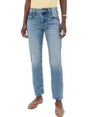 MOTHER Mid-rise Hiker Hover Jeans - Fight For Your Right