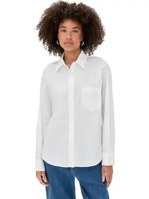 JAMIE HALLER The Weekend Shirt - White