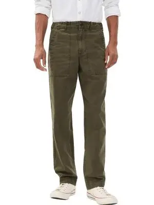 ALEX MILL Herringbone Field Pant - Deep Moss