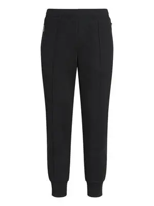 Emporio Armani Cotton-blend Zip-pocket Sweatpants - Black