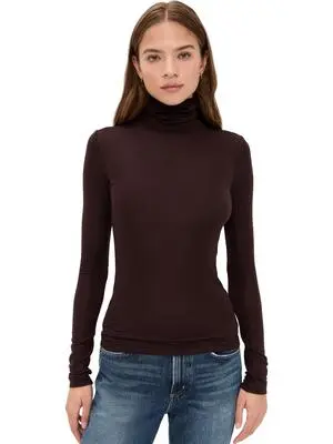 AGOLDE Pascale Turtleneck Top - Root
