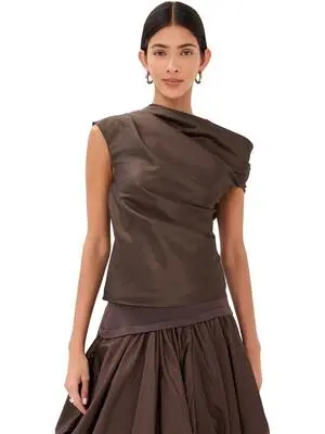 SIMKHAI Vivia Draped Top