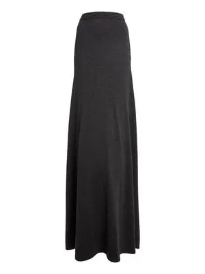 Balenciaga Wool Maxi Skirt - Grey
