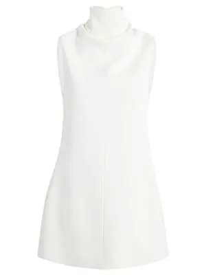 Khaite Daria Turtleneck Mini Dress - Off-white