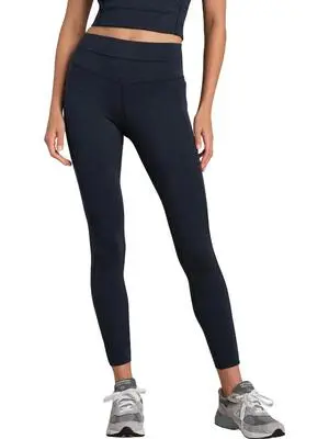 RHONE Heather Revive Pocket 7/8 Leggings - Navy Heather