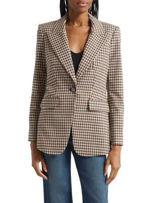 Veronica Beard Livvy Check Dickey Jacket - Navy Multi