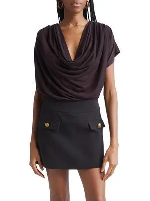 Ramy Brook Dorothy Cowl Neck Top - Blackberry