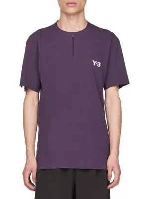 Adidas Y-3 Zip T-shirt - Aurora Plum