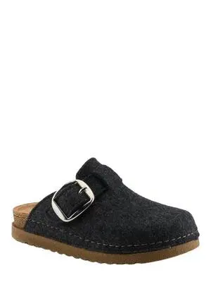 SPRING STEP SHOES Giller Boiled Wool Clogs - Black