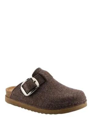 SPRING STEP SHOES Giller Boiled Wool Clogs - Brown