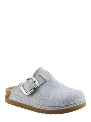SPRING STEP SHOES Giller Boiled Wool Clogs - Light Grey
