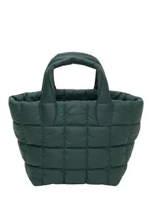 VEECOLLECTIVE Small Porter Quilted Recycled Nylon Tote - Bottle Green
