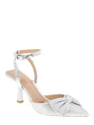 Bcbgmaxazria Idalia Pointed-toe Pumps - Silver