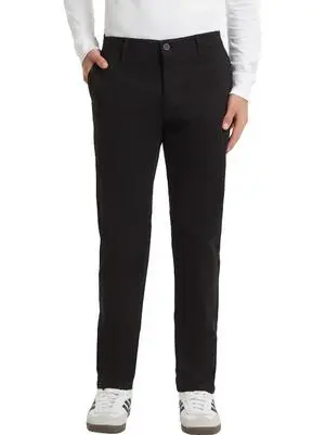 Guess Gj Slim Straight Leg Cotton Twill Chinos - Jblack-black