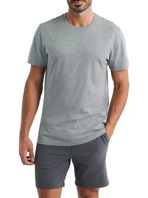 Mack Weldon Slim Fit Crewneck Pima Cotton T-shirt - Grey Heather