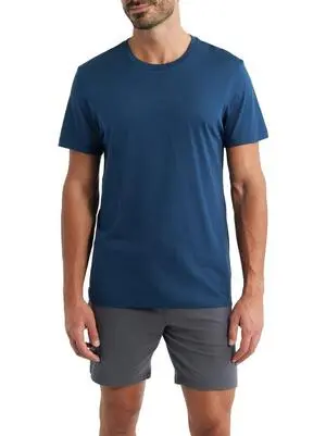 Mack Weldon Slim Fit Crewneck Pima Cotton T-shirt - True Navy
