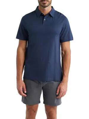 Mack Weldon Pima Cotton T-shirt Polo Total Eclipse