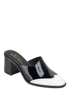 The Office Of Angela Scott Ms. Johanna Wingtip Mule - Black/white
