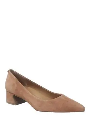 Gentle Souls Gardena Pointed Toe Pump Camel Suede