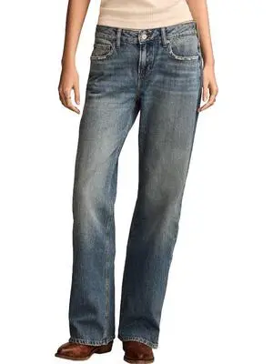 Lucky Brand Baggy Wide Leg Jeans - Timeless Blue Wash