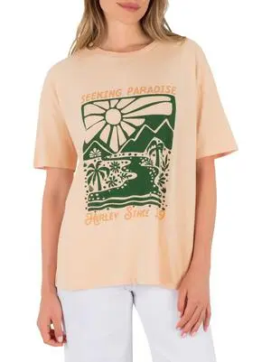 Hurley Cotton Graphic T-shirt - Sandy
