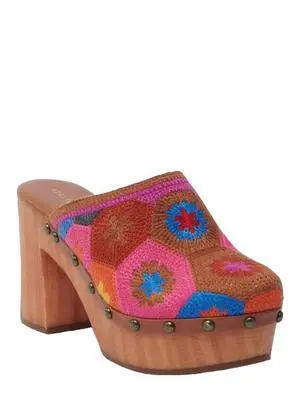 AZALEA WANG Naoto Platform Clog Pink Multi