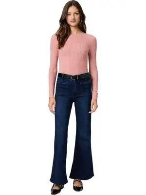 Paige Marlow Skimmer Flare Jean - Denim