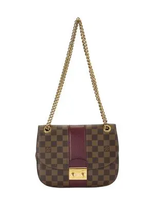 LOUIS VUITTON Damier Ebene Wight - Burgundy