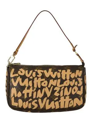 LOUIS VUITTON Stephen Sprouse Monogram Graffiti Pochette Accessoires - Beige
